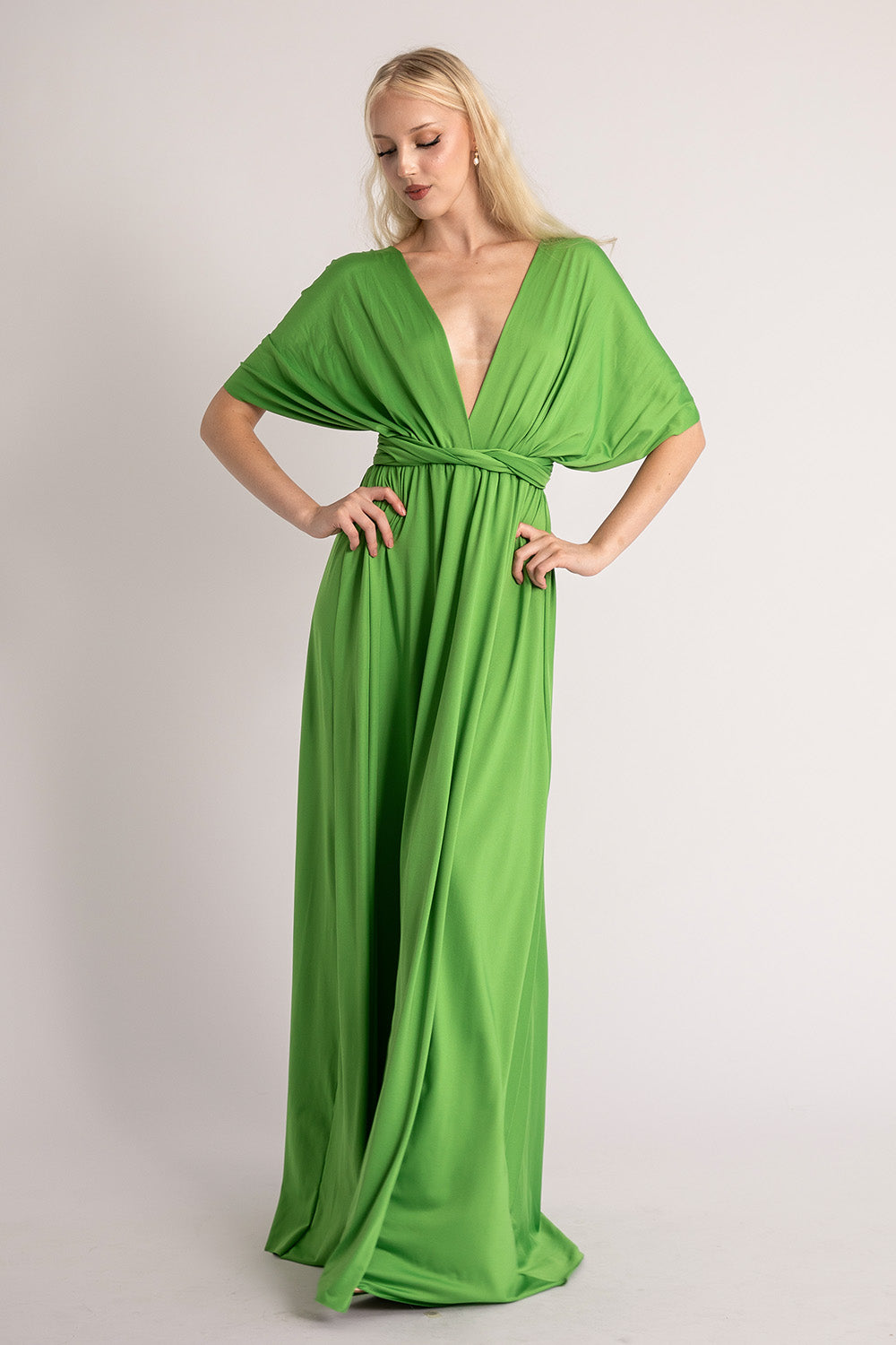 Classic Infinity Dress in Orchard Green | Multiway | Model Chic